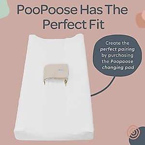 PooPoose Changing Pad Cover (Cloud White)