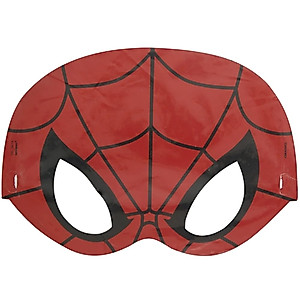 Spider-Man Party Paper Masks - Child Size, 8 Pcs