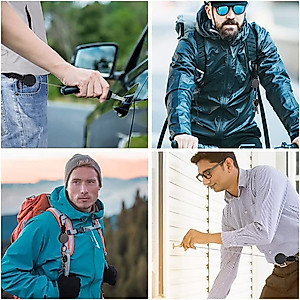 2 Pack Retractable Keychain, Heavy Duty Retractable Badge Holder Reel, Retractable ID Badge Clip Reel with Steel Cable and Carabiner Clip, Badge Reel Carabiner Key Chain