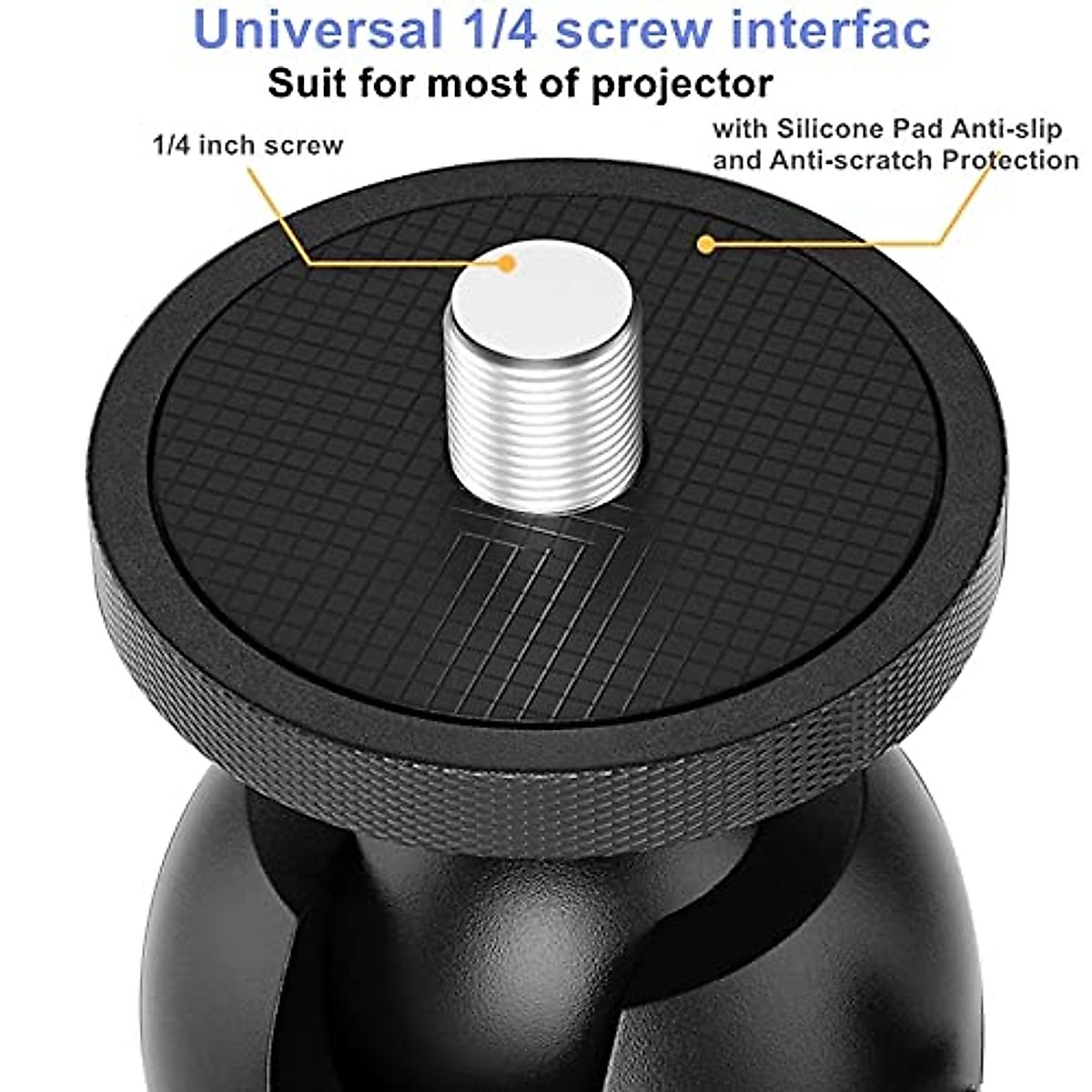 AiFeelife Bed Sofa Projector Stand - Invisible Installation Metal Holder - Multi-Angle Adjustment Bracket Mount - Compatible with XGIMI h2 / H3, Nebula, VANKYO, Epson
