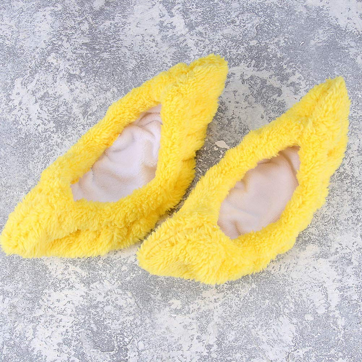 BESPORTBLE 2 Pairs Ice Skate Guards Elastic Skating Blades Covers Kids Plush Skate Shoes Blade Protector (Yellow Pink S)