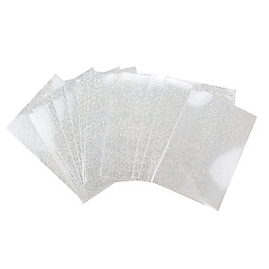 200 Top Entry Card Sleeves, 2.6”x3.7” .1 MM Thick, PVC-Free, Clear Front & Holographic Back, TCG & Collection Cards