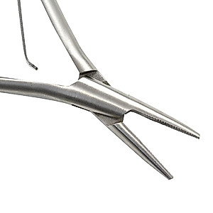 1 Pc Stainless Steel Hair Extensions Pliers Hair Extension Tool for Micro Links and Feather Extensions