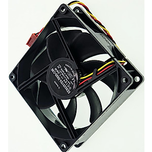 by Sunon EE92251S3-D020-C99 PVA092G12M Rear Case Computer Cooling Fan for Dell Vostro 200 400 430 460 470 Mini Tower RKC55 X755M XPS 8300 8500 8700 DC12V 3-Pin 92x92x25mm