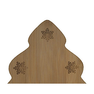 Christmas Tree Charcuterie Board Set with Cheese Knife Cutting Board Made From Natural Sustainably Sourced Bamboo