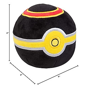 Pokemon Pokéball Plush 5-Pack - Includes Poke, Master, Ultra, Quick, Luxury Ball - Soft Stuffed Poke Balls with Weighted Bottom - 4" Each - Gift for Kids, Ages 2+