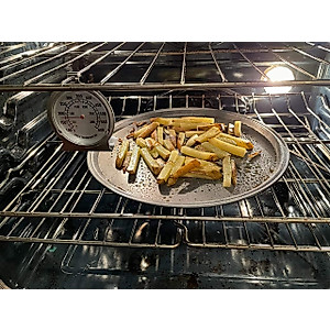 Chef Select Pizza Crisper Pan, 14-Inch Round, Large Size, Steel, Non-Stick, Perforated - Pizza, Fries, Bread, Large Cookies