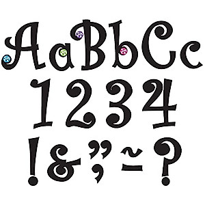 Teacher Created Resources 5-Inch Bling Letters with Colorful Jewels (77183)