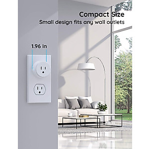 Govee Smart Plug, WiFi Bluetooth Outlets 2 Pack Work with Alexa and Google Assistant Bundle with Govee Smart Plug, WiFi Plugs Work with Alexa & Google Assistant, Smart Outlet with Timer & Group