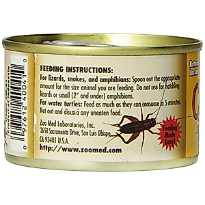 Zoo Med Laboratories SZMZM41 Can O Crickets Pet Food, 1.2-Ounce