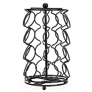 K-Cup Coffee Pod Storage Spinning Carousel Holder - 24 ct, Black
