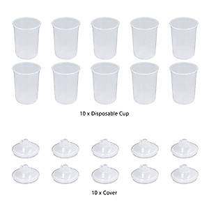 Aqur2020 Paint Spray Cup, Paint Spray Cups Plastic Spray Jug Sealing for Commercial Coatings Paint Accessories 350ml