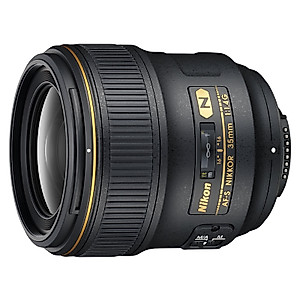 Nikon AF FX NIKKOR 35mm f/1.4G Fixed Focal Length Lens with Auto Focus for Nikon DSLR Cameras (Renewed)