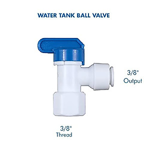 EZRODI 2 Pack RO Water Tank Valve Connector for Reverse Osmosis Storage Tank (2, 3/8 in. Female Thread and 3/8 in. O.D. output)