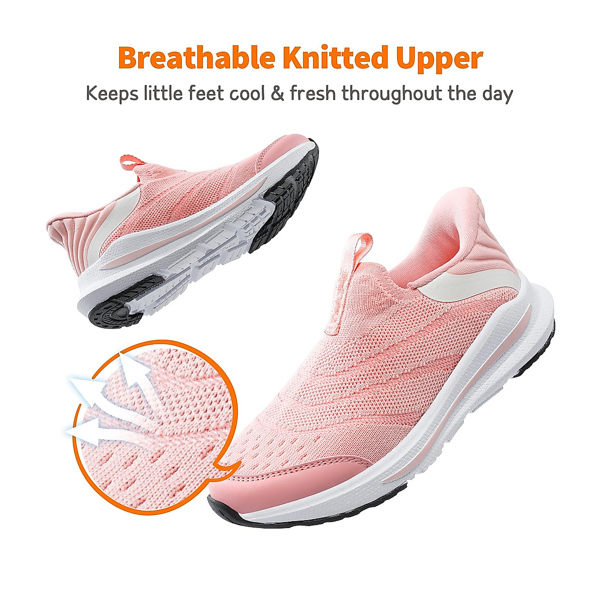 DREAM PAIRS DREAM PAIRS Boys Girls Shoes Kids Tennis Slip on Running Athletic Walking Sneakers for Little/Big Kid Pink Size 2 Little Kid SDRS2334K