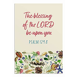 DaySpring - We Give Thanks - 4 Nature Design Assortment with Scripture - King James Version - 12 Thank You Boxed Cards & Envelopes (U0061)