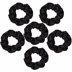 Scrunchies Hair Ties Satin Silk - Hair Bands Scrunchy for Thick Curl Hair No Crease Hair Accessories for Women Soft Hair Tie Ponytail Holder No Hurt Your Hair