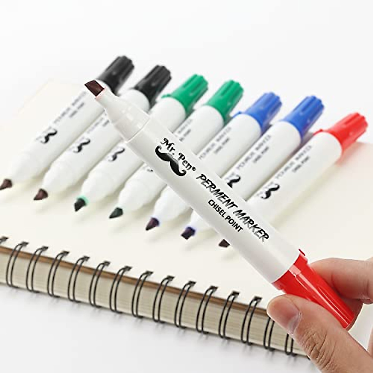 Mr. Pen Permanent Markers 8 Pack - Vibrant & Waterproof Markers