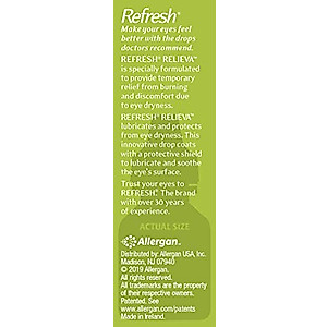 Refresh Relieva Lubricant Eye Drops, 0.33 Fl Oz Sterile, Packaging may Vary