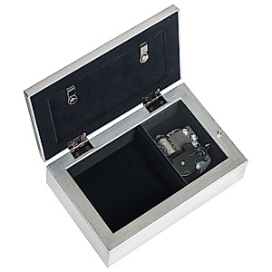 Cottage Garden Watching Over You Champagne Silver Petite Jeweled Music Box Plays Friend in Jesus