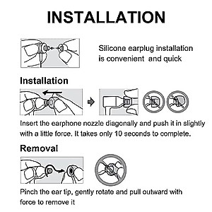 Aiivioll 6 Pack Silicone Ear Tips for Beats Fit Pro/Studio Buds/Studio Buds+ in Ear Tips Replacement Ear Tips S/M/L (Dark Gray)