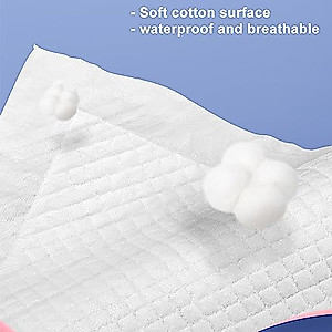 Disposable Changing Pad Liners (100 Pack) Super Soft, Disposable Changing Pads, Ultra Absorbent & Waterproof - Covers Any Surface for Mess Free Baby Diaper Changes (White)