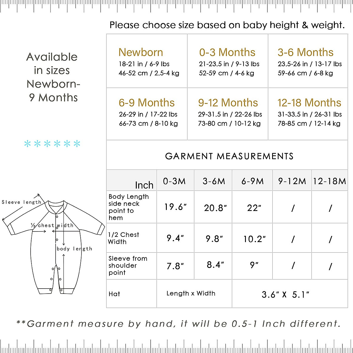 Booulfi Baby Boy's Christening Baptism Outfits Suit with Hat，Cross Detail