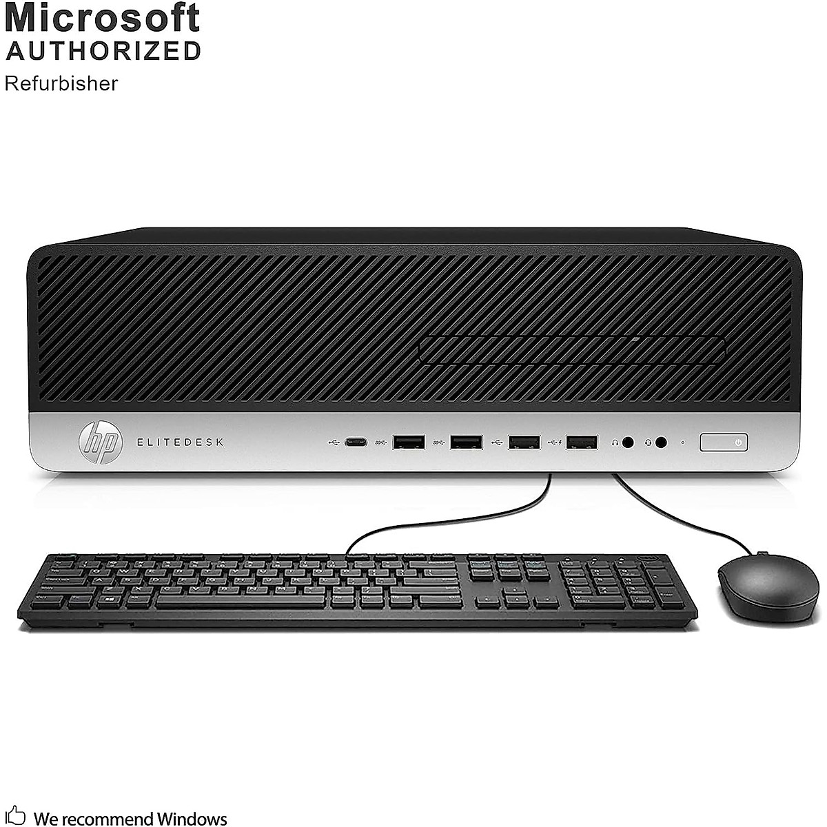 HP EliteDesk 800 G3 SFF PC (RGB), Intel Core i7-7700 up to 4.0 GHz, 32GB DDR4, 1TB SSD, 500GB HDD, WiFi, DVD, Bluetooth, Windows 10 Pro 64 Bit(Renewed), Black