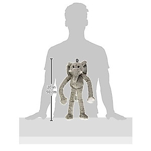 Swingin Safari 19-Inch Large Plush Dog Toy with Extra Long Arms and Legs with Squeakers
