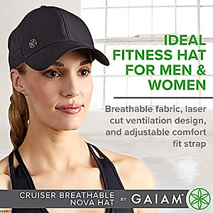Gaiam Running Hat - Cruiser Nova Breathable,Black