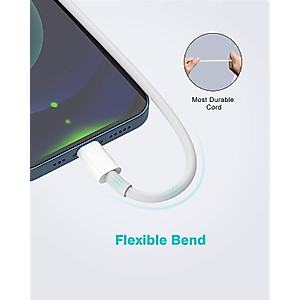 MARSDOCK 2 Pack 6.6FT USB C to L Charging Cable, Super Fast Charger Cord for iPhone 13 12 11 Pro Max XS XR X 8, iPad Pro Air Mini, High Speed Data Sync