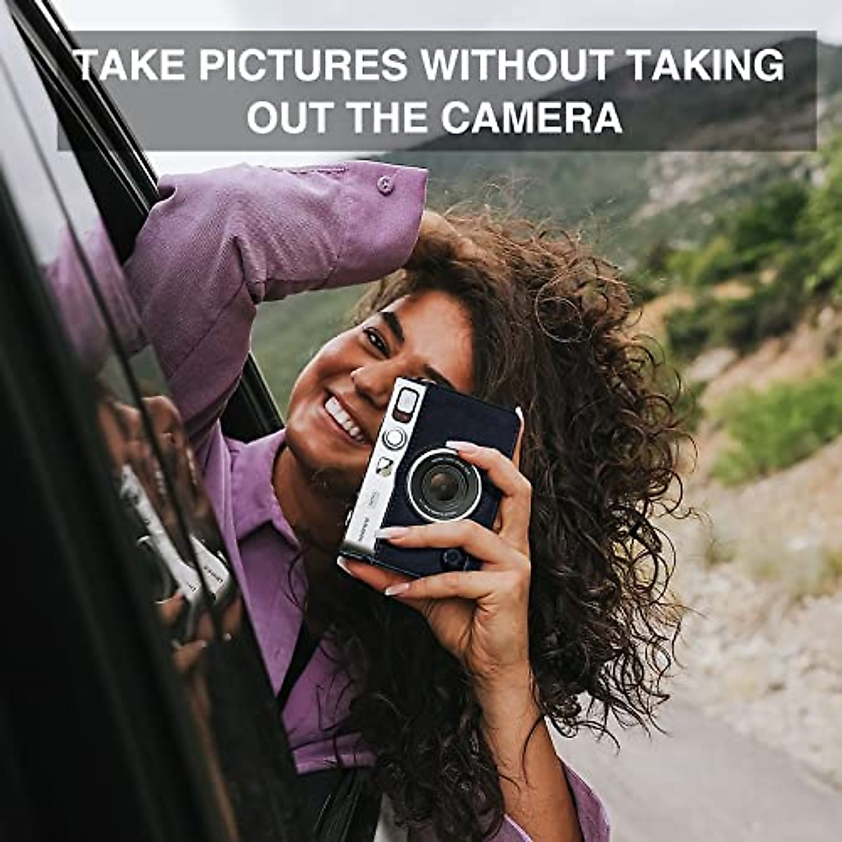 wogozan Protective Case for Fujifilm Mini EVO Digital Hybrid Case Instant Film Camera PU Leather Bag with Strap (Black2)