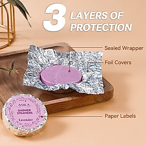 ASILA Shower Steamers Aromatherapy 20PCS Shower Bombs Gifts Set, Gifts for Mom, Self Care & SPA Relaxation Gifts for Women and Men Who Have Everthing Lavender/Tea Tree/Eucalyptus/Mint/Rose