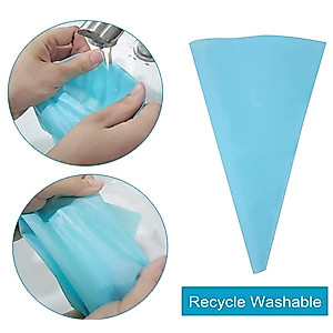 GZMAISULEE Piping Bags and Tips Set for Beginners Cake Decorating Tips for Baking with Pastry Bags and Tips, Icing Tips, Couplers, Icing Bags Ties