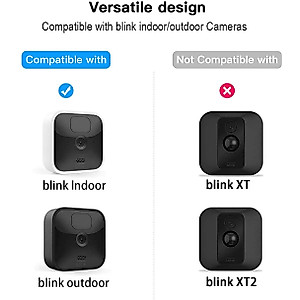 Koroao Blink Outdoor Camera Mount Bracket, Indoor & Outdoor Wall Mount Blink Sync Module Outlet Holder,360 Degree Adjustable Indoor/Outdoor Mount for All-New Blink Outdoor Camera (2- Pack)