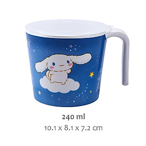 Cinnamoroll Blue Dinnerware Flatware Meal Set – Plate Bowl Cup Spoon, 4 pieces