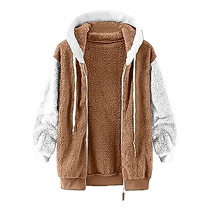 Womens rain Jacket with Hood Lined Jackets y2k no Hood Cardigan Sweaters Open Front Oversized Lantern Sleeve Plaid Chunky Waffle Knit Coat Outwear Women Crop Hoodie Hoodie Women Black Cute Hoodies