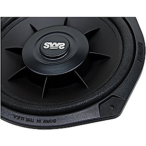 Earthquake Sound i82SWS 8-inch Shallow Woofer System Under-the-Seat Subwoofers with Gaskets, 2-Ohm (Pair)