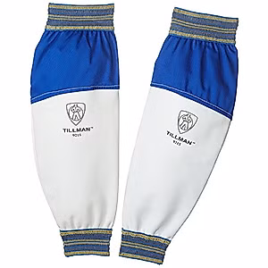 Tillman 9215 Goatskin/FR Leather Goatskin & Cotton Protective Welding Sleeves, 1 Pair,White