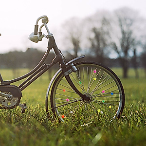 YuCool Bike Wheel spokes-180Pcs Colorful Star Bicycle Spokes,Bike Decorations Wheel Spokes Bead,Bike Accessoriess for Kids