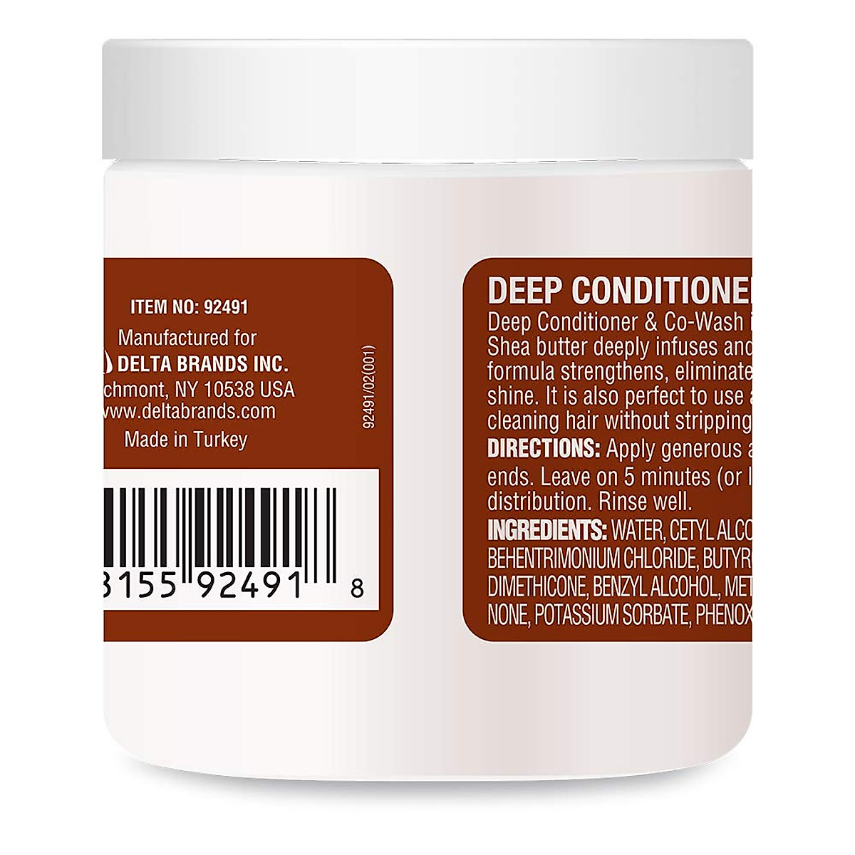 Simply Shea Deep Conditioner & Co-wash with Organic Shea Butter (Paraben-free) 6oz