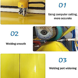 VOMCIZI PVC Outdoor Large Inflatable Slide, Playground Theater Game Electric Air Pump Ladder Suitable for Sea and Lake Floating,15Ft/4.5M