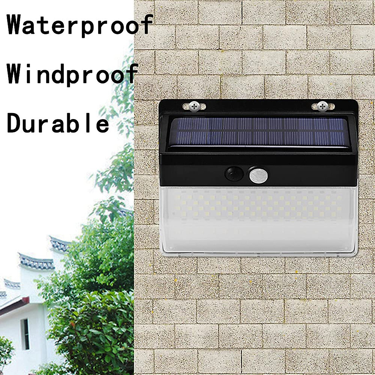 ZHUANYIYI 2 Pieces, Solar Wall Lights, Outdoor Courtyard Wall Landscape Lighting, Home Garden Pavement Waterproof Decorative Lights