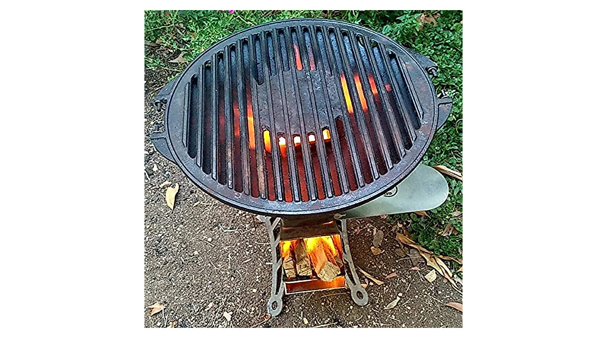 Spitfire BBQ Grill Set for Patrol Rocket Stove, Grill with cast Iron ...