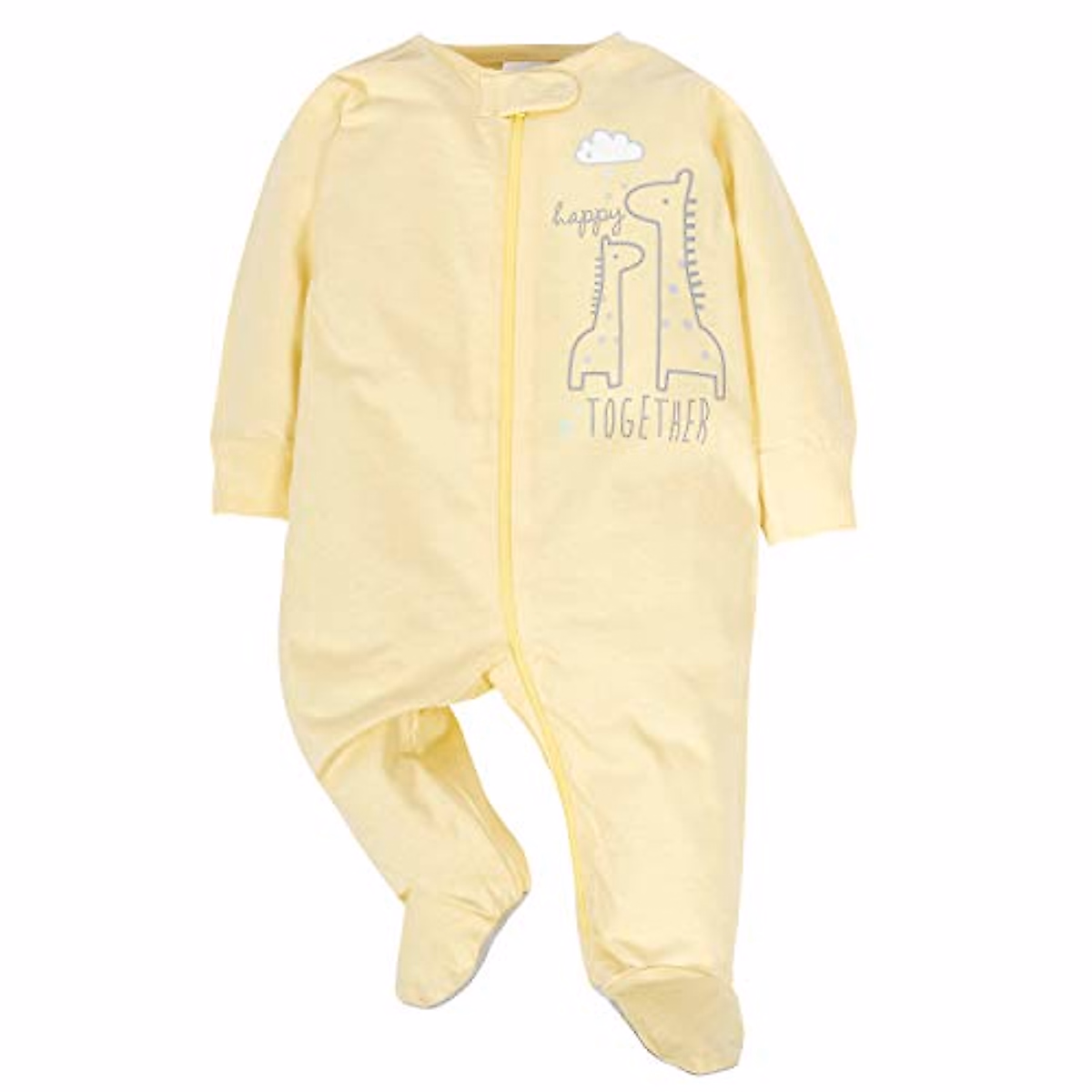 Gerber Unisex Baby 4 Pack Sleep 'N Play Footie Animals Green 0-3 Months