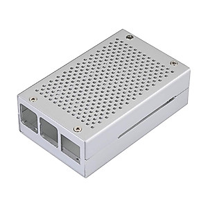 Raspberry Pi 4 Case RPI 4 Aluminum Case RPI 4B Metal Shell Silver Enclosure for RPI 4 Model B (Silver)