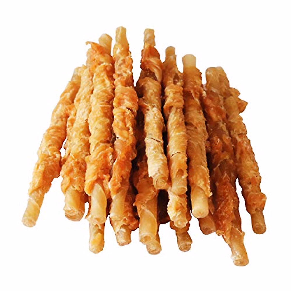 Pawant Chicken Wrapped Rawhides for Dogs Treats Puppy Training Snacks Sticks Dog Rawhide Chews All Natural Dog Treats 1lb