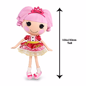 Lalaloopsy Jewel Sparkles and Pet Persian Cat, 13" Princess Doll with Pink Hair, Pink Outfit and Accessories, Reusable House Playset- Gifts for Kids, Toys for Girls Ages 3 4 5+ to 103 Years Old