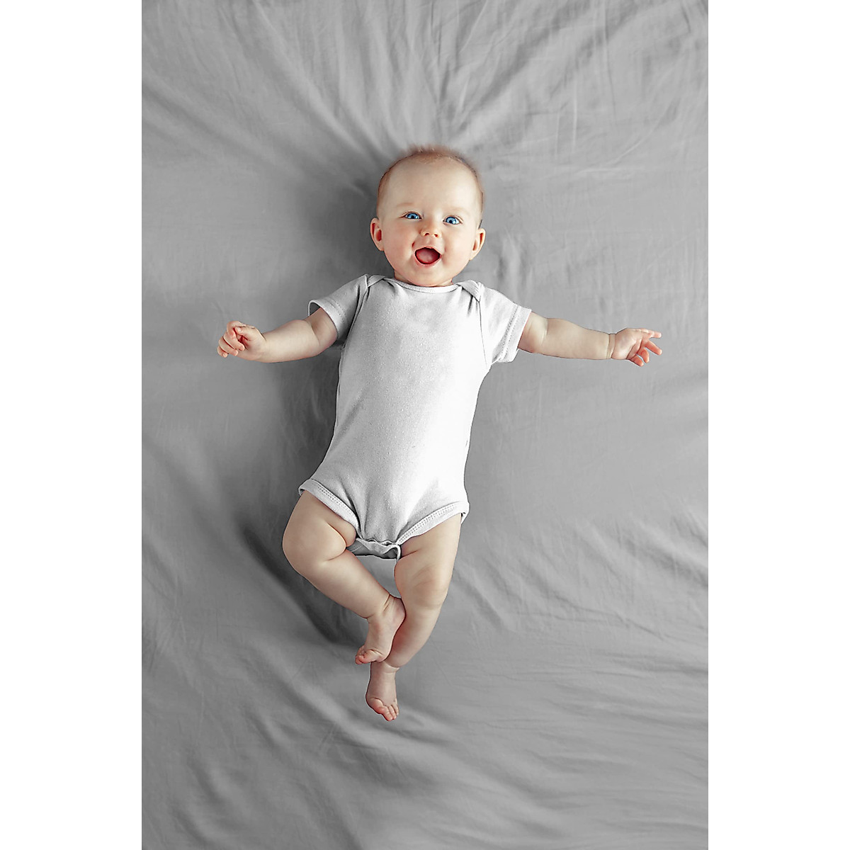 Andrew Scott Baby 10 Pack 1 Piece Body Suit | 100% Cotton | Short Sleeve | Colors