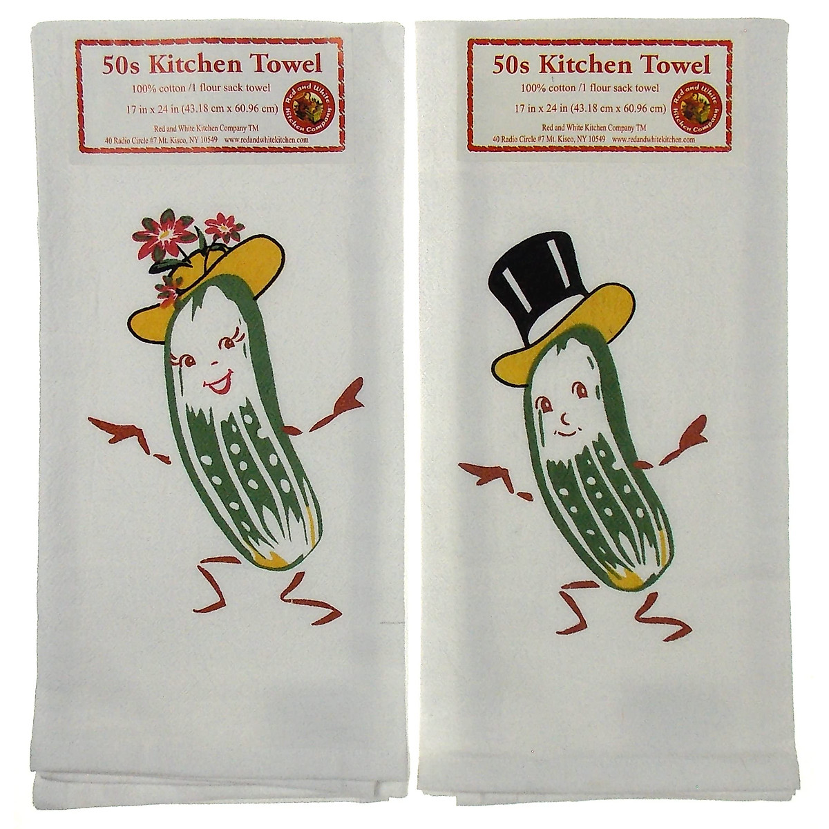 Yodeling Pickle Bundled with a Mr Pickle & Mrs Pickle Kitchen Towel